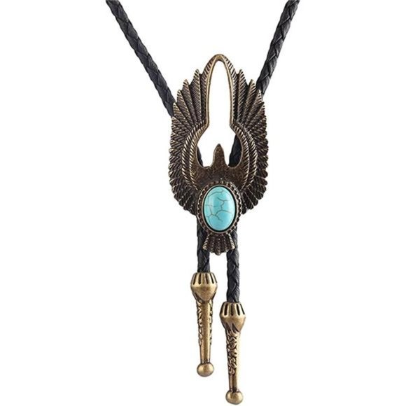 Accessories | Mens Bolo Tie Cowboy Necklace Leather Necktie Western ...